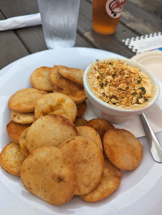 This crab dip doesn't play games – unless that game is "how quickly can we order another round?" The answer: very.