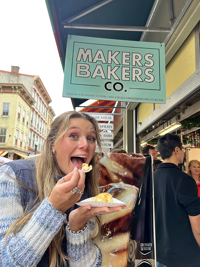 Pure joy captured in a single bite - this customer's expression says everything you need to know about greatness.