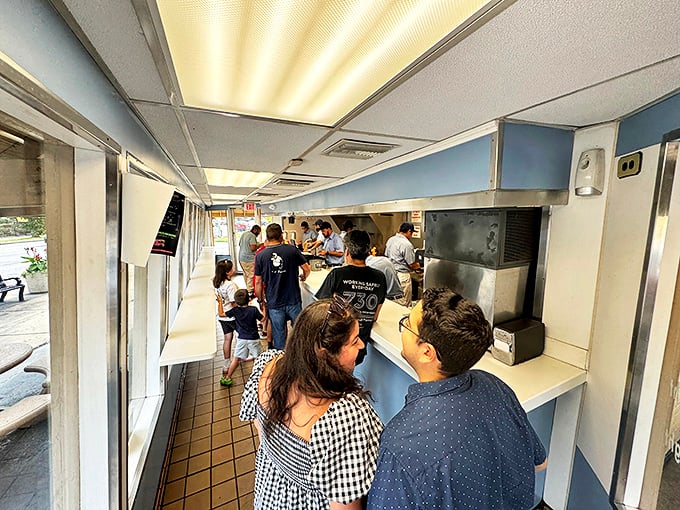 The line forms to the right, as Chicagoans from all walks of life unite in the universal language of "I need that beef sandwich now."