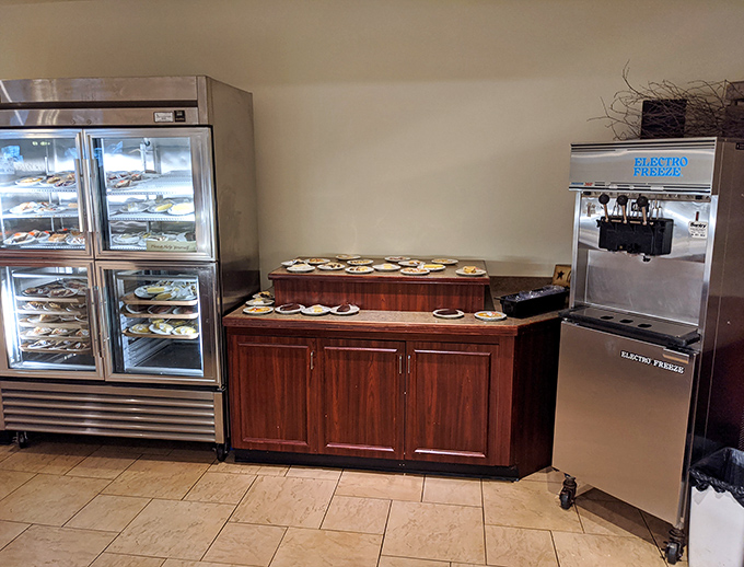 The dessert station: where willpower goes to die and "I'll just have a bite" becomes a laughable concept.