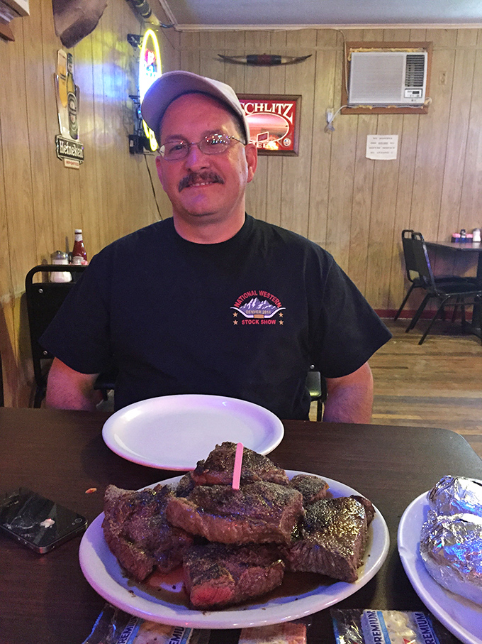 When your steak arrives and you realize you've made all the right decisions in life that led to this magnificent moment.