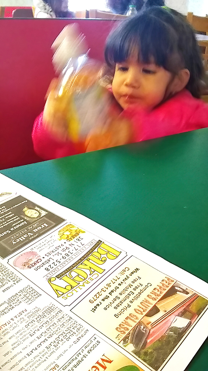 The dining area might not win design awards, but that's not why you're here. You're here for what's on the plate.