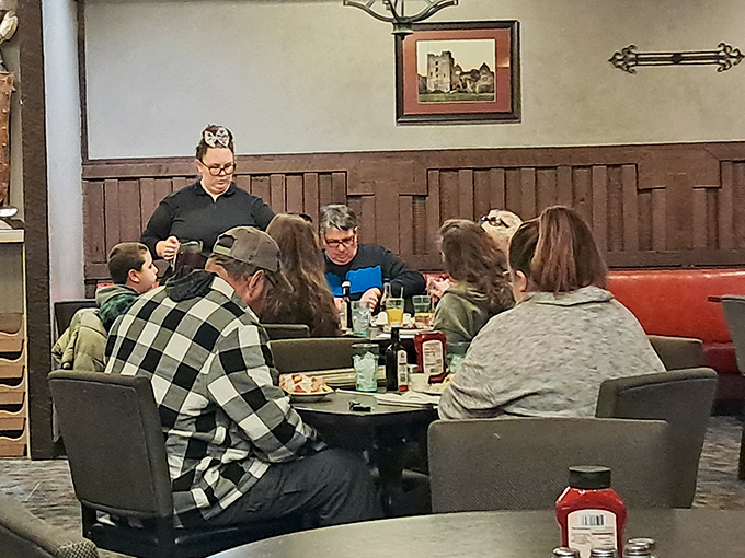 Multi-generational families gather around tables at York, proving that good food at fair prices creates dining traditions that span decades and bring people together.