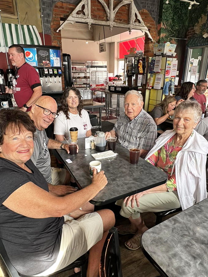 The true measure of any small-town eatery: tables filled with locals sharing stories, coffee, and the unspoken agreement that this is their happy place.