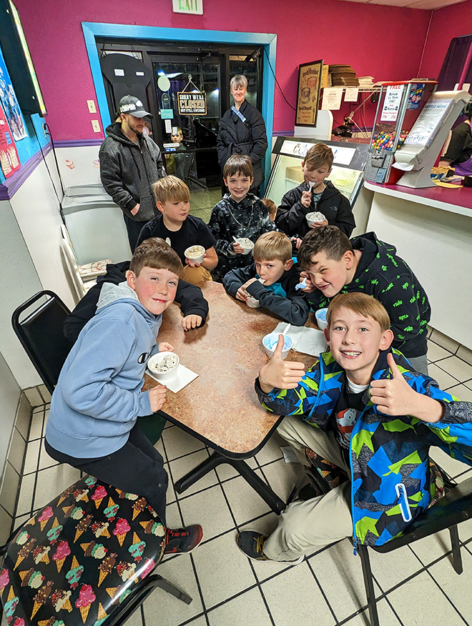 Nothing captures childhood joy quite like a table of kids experiencing the universal truth that ice cream makes everything better.