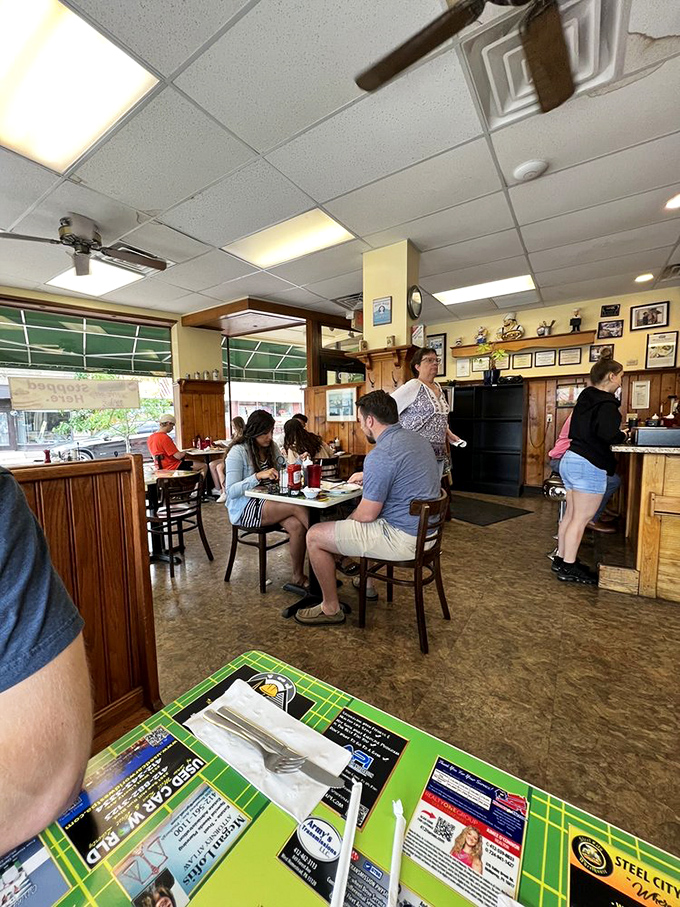 The breakfast rush in full swing, where locals and visitors unite in their quest for morning perfection.