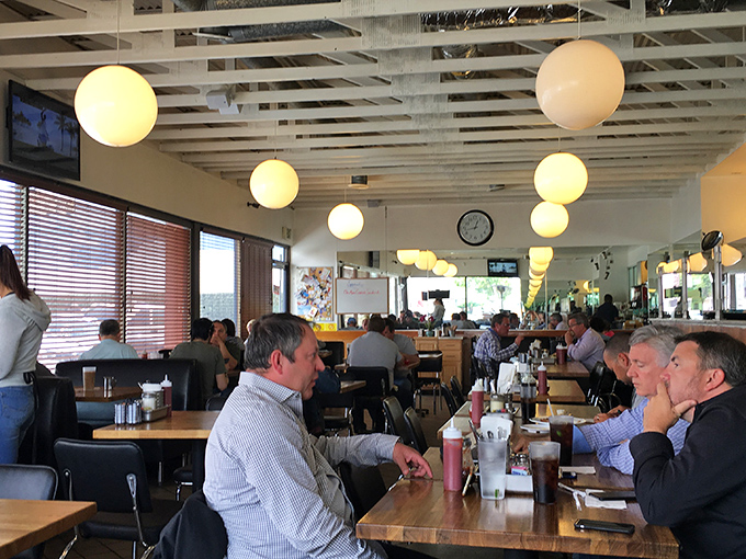 Where Los Angeles locals gather to solve the world's problems over coffee refills and perfect hash browns.