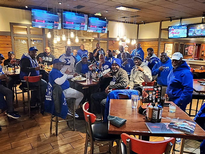 When the game's on and the food's this good, strangers become friends united by the universal language of barbecue.