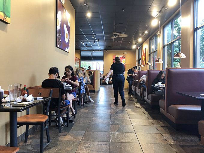 Where breakfast magic happens. Every busy table represents someone making an excellent morning decision.