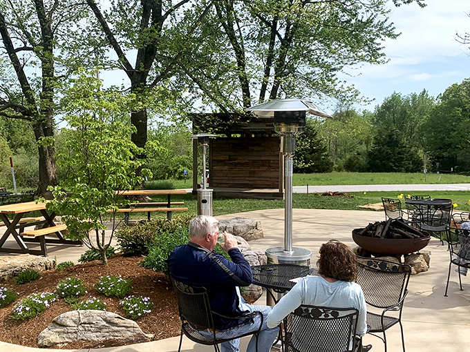 Some patios are just places to sit. This one's an invitation to slow down and remember what matters while someone brings you something delicious.