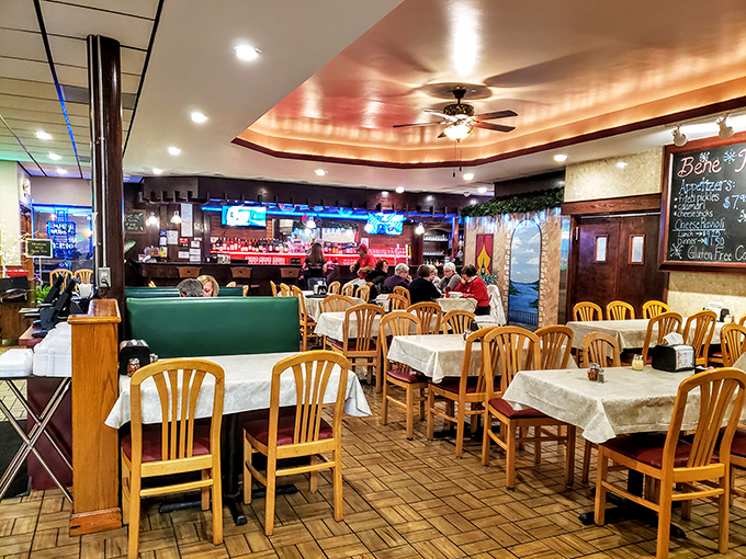 The bustling dining room where memories are made between bites of pasta and sips of wine &ndash; the true heart of any great restaurant.