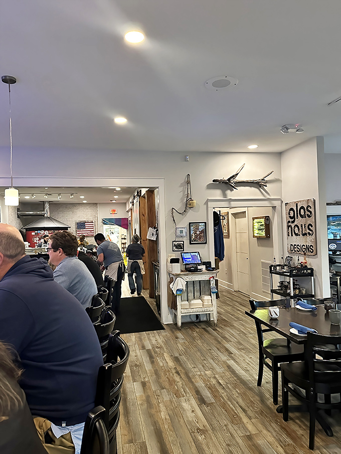 Where wood meets white walls, Down Island creates the perfect backdrop for seafood memories and "remember when we ate that?" moments.