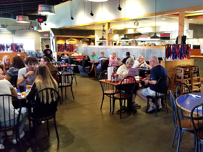 Where barbecue brings people together &ndash; notice how nobody's looking at their phones when there's smoked meat on the table.