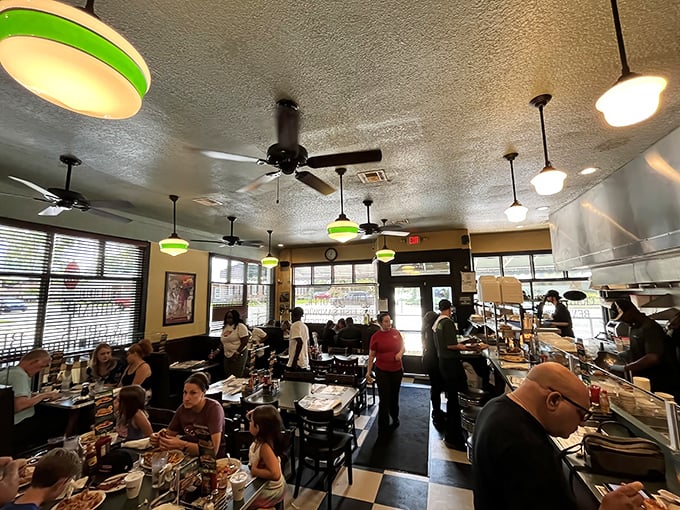 Where food memories are made. The bustling dining room hums with conversation and the symphony of forks meeting plates.