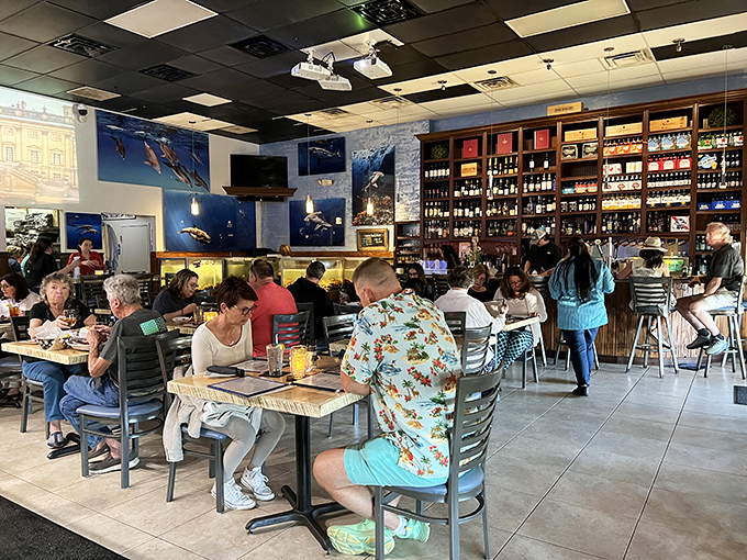 A dining room filled with the happy faces of people who've discovered what might be Florida's worst-kept seafood secret.