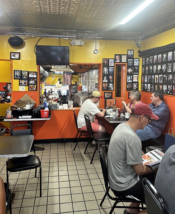 Generations gather here where breakfast becomes a family affair and strangers become dining companions.