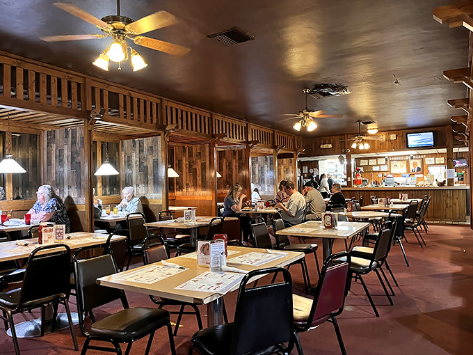 Happy diners proving that good food is the universal language of contentment.