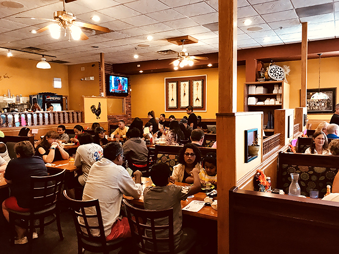 Weekend warriors gather for the ritual of shared breakfast. Notice how nobody's looking at their phones&mdash;the food demands full attention.