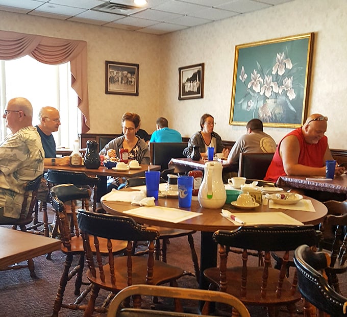 Where locals gather to solve the world's problems over coffee and pie. The real social network has always been the diner table.