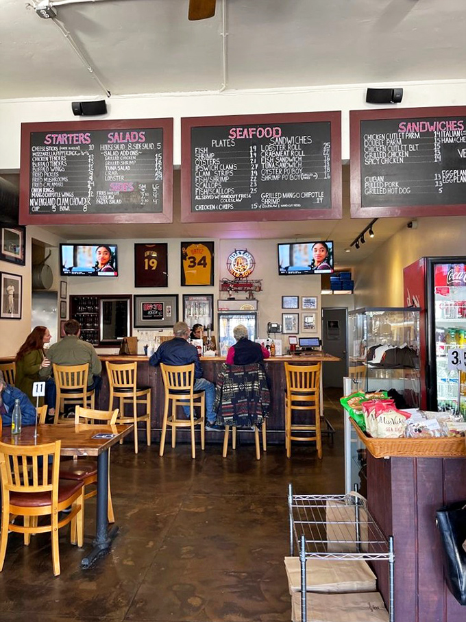 Where locals and visitors unite in the pursuit of seafood excellence. The counter seating creates the perfect stage for the daily theater of fresh fish.