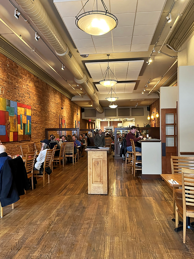Where strangers become friends over shared meals. The warm lighting makes everyone look like they're in a feel-good indie film. 