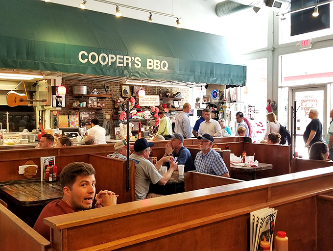 Where strangers become neighbors over pulled pork. These wooden booths have heard more honest food moans than a Hollywood sound stage.