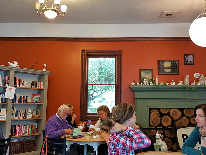 Where strangers become friends over shared tables and the mutual understanding that calories consumed in bakeries don't count. The rabbit figurines are silent witnesses.