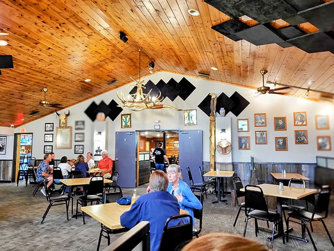 Where locals and travelers unite in the pursuit of exceptional steak. The wood-paneled dining room buzzes with satisfied conversation.