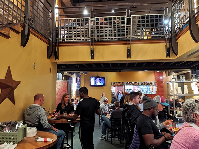 Where barbecue brings people together. That lively dining room buzz is the sound of collective happiness and sauce-induced euphoria.