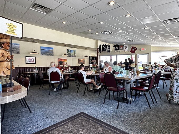 Where locals and travelers break bread together. The best travel advice in Lee Vining isn't found online&mdash;it's shared over coffee at these tables.