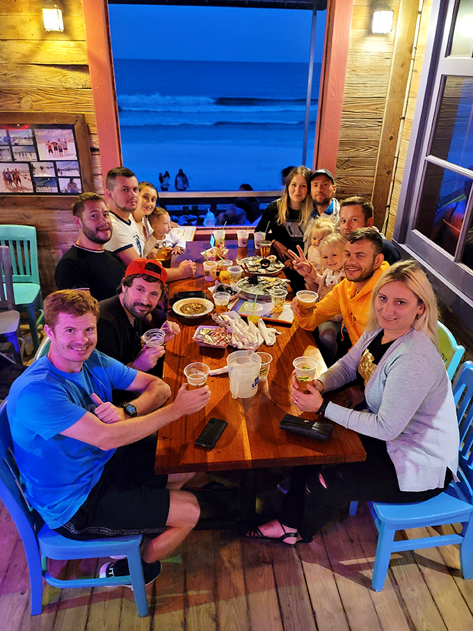 Sunset dining at its finest&mdash;where families and friends gather to celebrate the holy trinity of vacation: good food, cold drinks, and Gulf views.