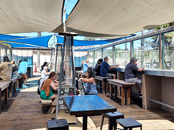 Where strangers become friends over shared tables and the unspoken bond of "have you tried the shrimp burrito yet?"