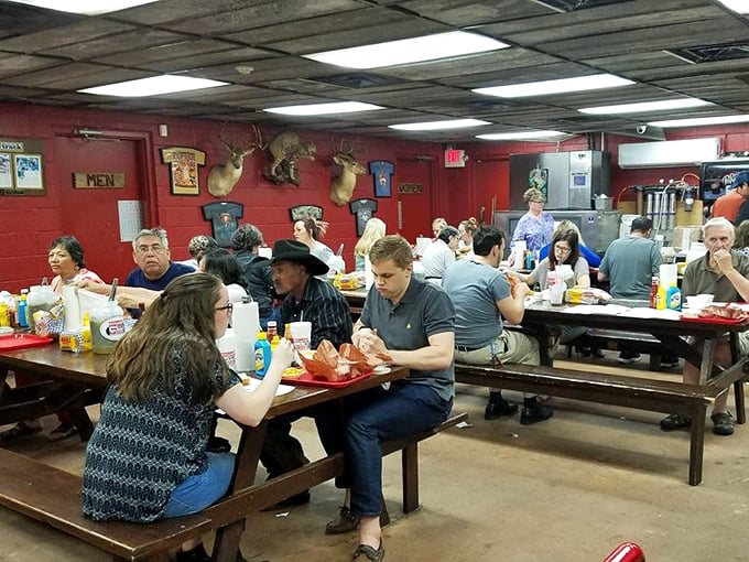 The diverse crowd at Cooper's proves great barbecue transcends all demographics&mdash;cowboys, tourists, and locals all bow to the power of perfect brisket.