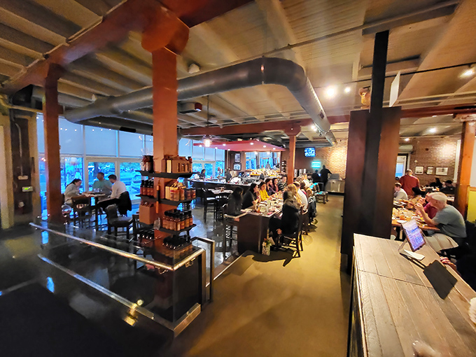 Where barbecue pilgrims gather to worship at the altar of smoke and meat, with plenty of elbow room for proper feasting.