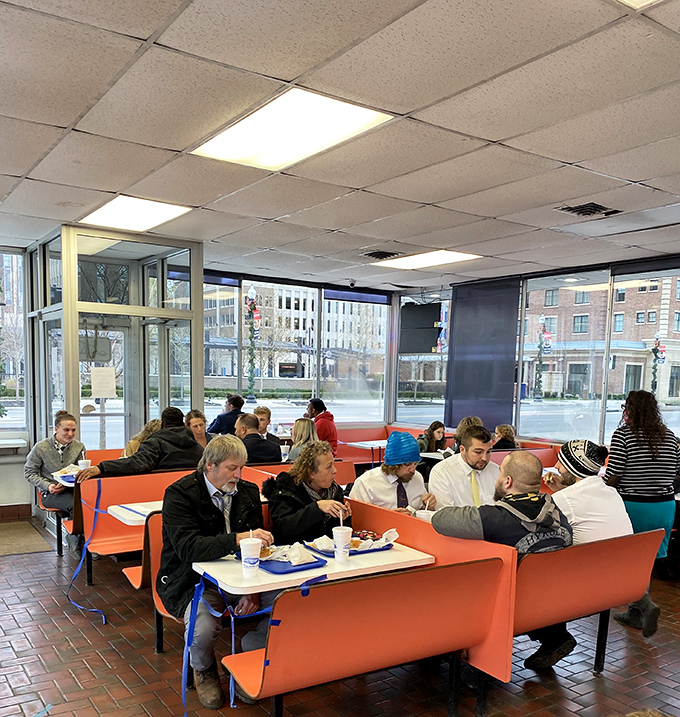 The lunchtime crowd at Wilson's spans all walks of life &ndash; proof that great food is perhaps the last truly bipartisan issue in America.