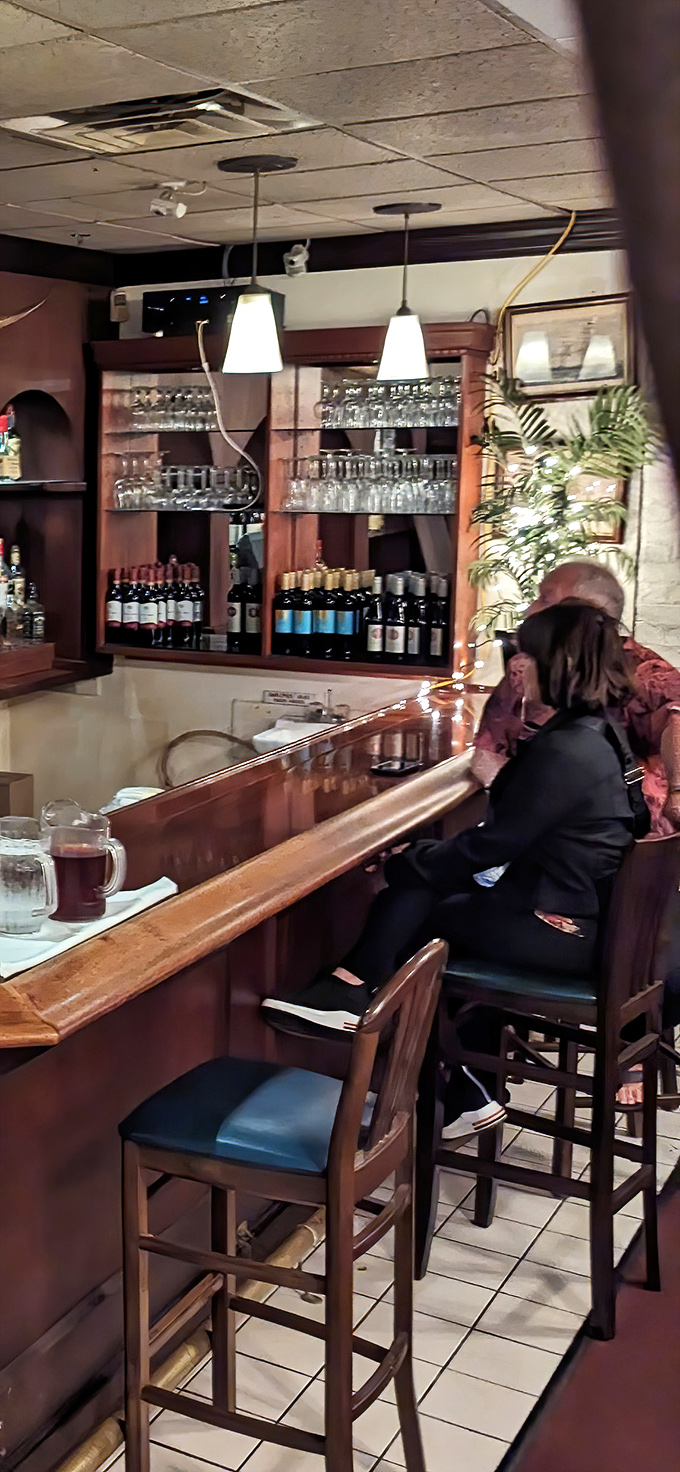 The bar area&mdash;where strangers become friends and friends become family over properly poured drinks and the promise of excellent food.