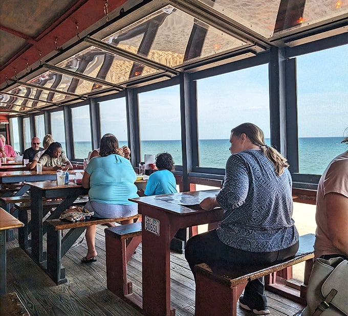 Ocean views that make you forget what you ordered. The kind of dining room where even bad news would sound pretty good. 