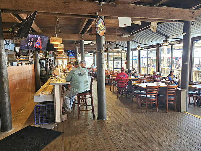 Where locals and visitors come together in the universal language of "pass the hot sauce" and "yes, I'll have another."