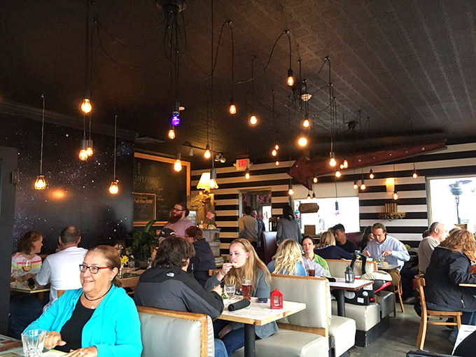 The packed dining room tells you everything you need to know &ndash; Hoosiers have discovered this British treasure and they're spreading the word.