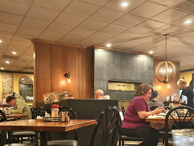 The universal language of satisfaction – happy diners who've discovered Harrisburg's worst-kept breakfast secret.