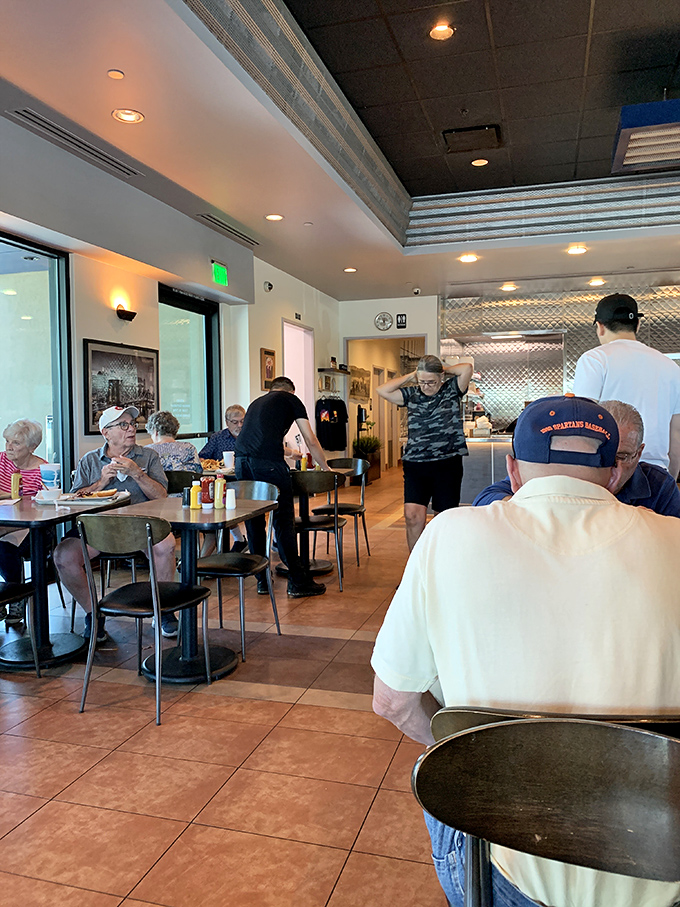 Where locals gather for their regular fix of deli perfection. That "Buffalo" cap has stories to tell, most involving excellent sandwich decisions.