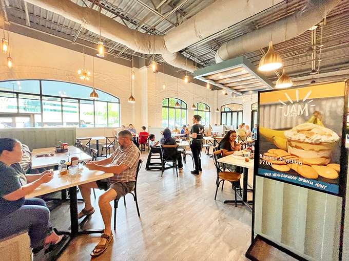 Even on weekdays, JAM draws a crowd that knows the difference between an ordinary breakfast and a morning revelation.