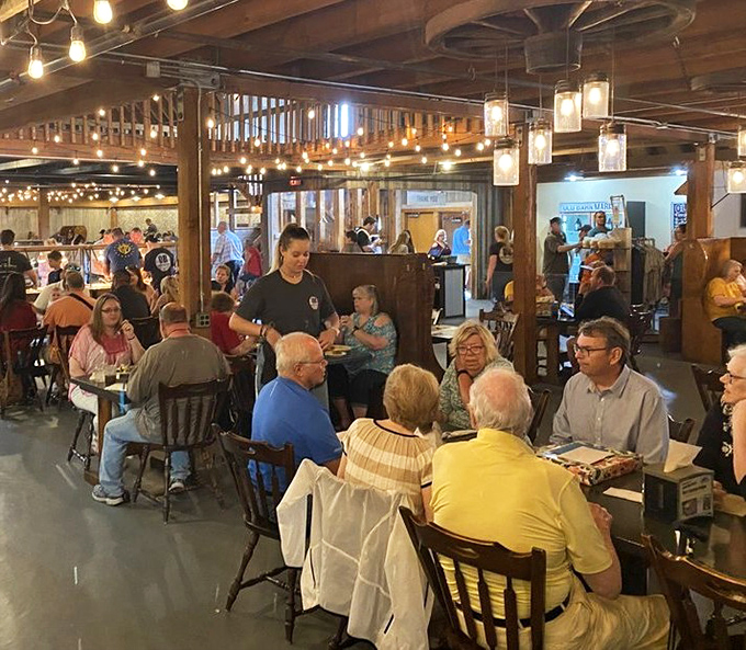 The true measure of a local restaurant: tables filled with multi-generational families and friends gathering to break bread together.
