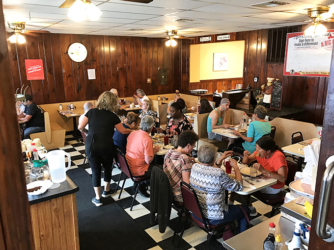 The breakfast crowd at Tom & Joe's&mdash;where strangers become neighbors and everyone's united by the universal language of good food.
