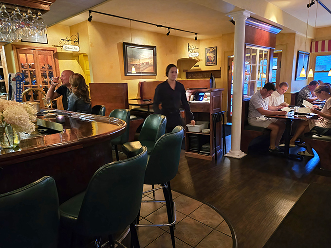 Even in the evening glow, you can spot the regulars&mdash;they're the ones who don't need menus and greet the staff like old friends.