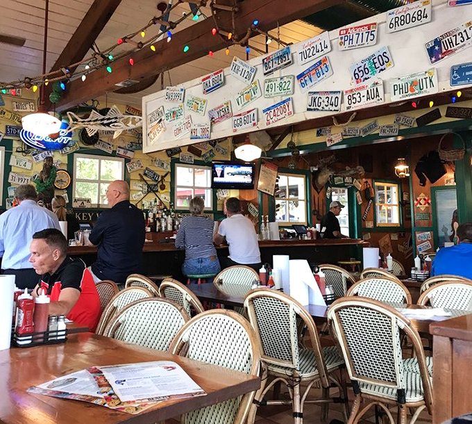 Where strangers become friends over shared love of seafood. Notice nobody's looking at their phones &ndash; the food commands full attention.
