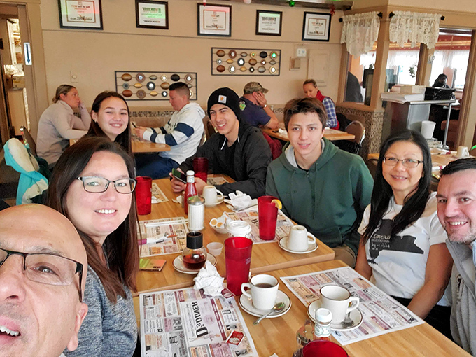 Multi-generational breakfast bliss captured in one frame - proof that great food transcends all age barriers.