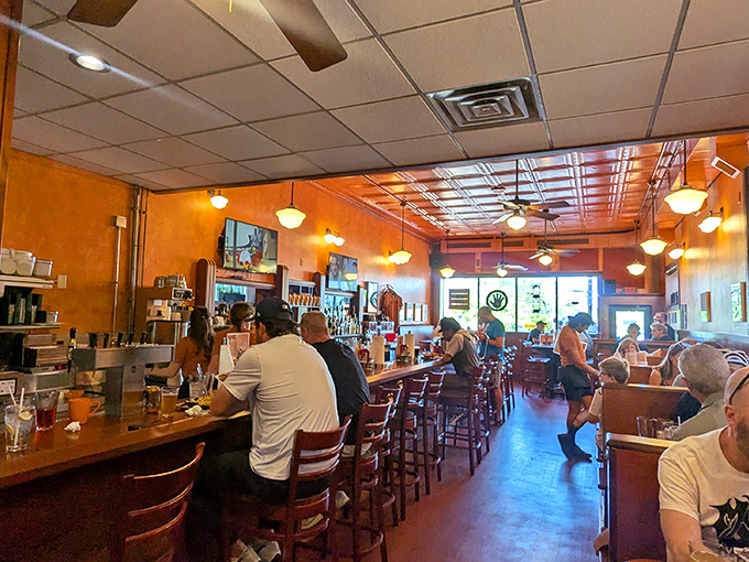 Where strangers become friends united by the universal language of "did you try the brisket?" Barbecue diplomacy at its finest.