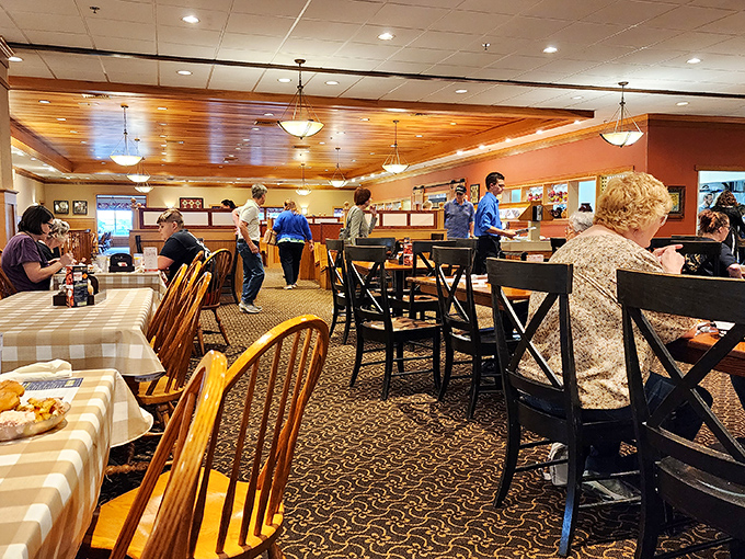 Where locals and tourists unite in the universal language of "please pass the gravy." The busy dining room speaks volumes about what awaits your taste buds.