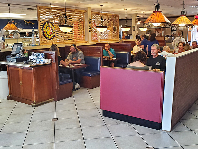 The true measure of a local gem: tables filled with regulars who've turned "let's grab breakfast" into a weekly tradition.